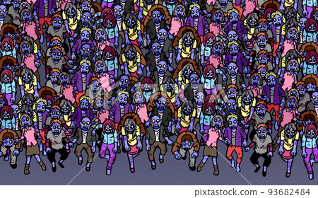 horde of zombies - Stock Illustration [93682484] - PIXTA