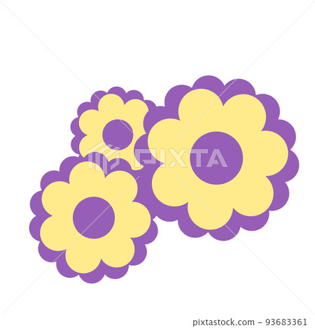 Showa retro style flower illustration - Stock Illustration [93683361 ...