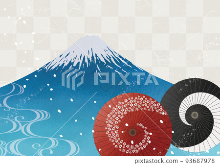Japanese pattern of Mt. Fuji, Japanese... - Stock Illustration ...