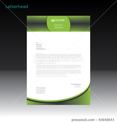 letterhead design for corporate and any best use - Stock Illustration ...