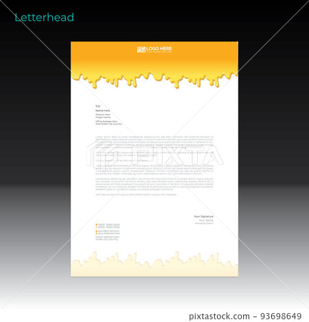 letterhead design for corporate and any best use - Stock Illustration ...