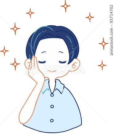 Illustration of a person who is satisfied with... - Stock Illustration ...