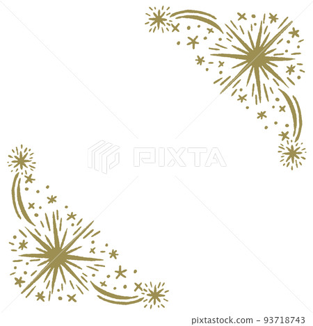 Hand-drawn stylish stardust decorative frame... - Stock Illustration ...