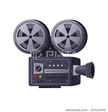 cinema camera cartoon vector illustration - Stock Illustration ...
