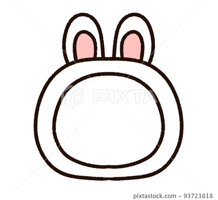 rabbit face frame - Stock Illustration [93723818] - PIXTA