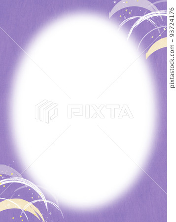 Purple Japanese background with waves - Stock Illustration [93724176 ...