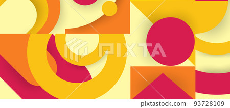 Abstract colorful geometric elements vector... - Stock Illustration [93728109] - PIXTA