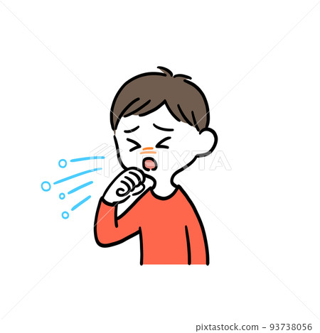 boy coughing - Stock Illustration [93738056] - PIXTA