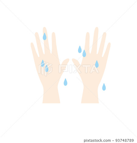 Illustration of wet hands - Stock Illustration [93748789] - PIXTA