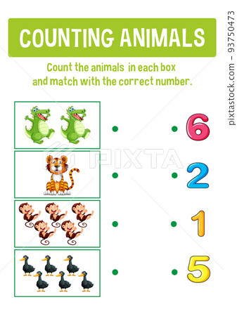 Counting Animals Worksheets Mathematics School On X: "Kindergarten