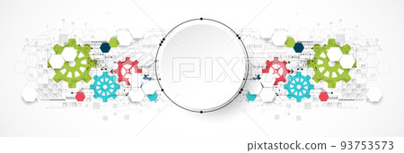 Abstract circle technology concept. Circuit... - Stock Illustration ...