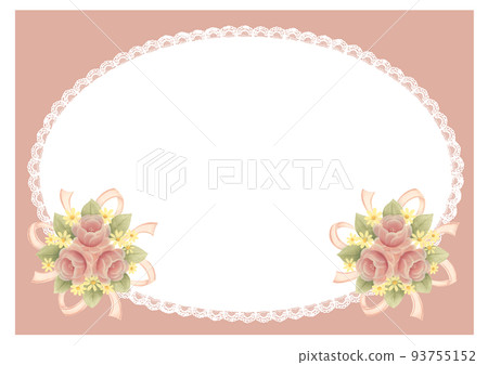 Bouquet of cute pink roses for message card ① - Stock Illustration ...