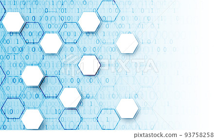 Abstract technology hexagonal background.... - Stock Illustration ...