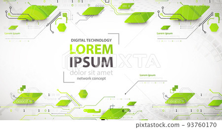 Vector illustration, Hi-tech digital technology... - Stock Illustration ...