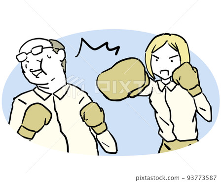 woman taking revenge on man - Stock Illustration [93773587] - PIXTA