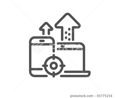 Seo devices line icon. Web targeting sign....-插圖素材 [93775258] - PIXTA圖庫