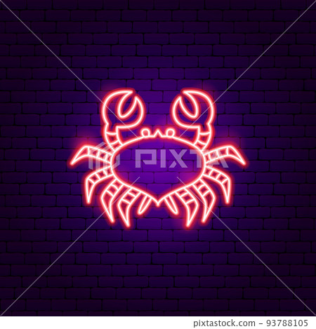 Cancer Zodiac Neon - Stock Illustration [93788105] - PIXTA