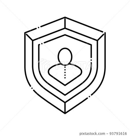 level passed award line icon vector illustration - Stock Illustration ...