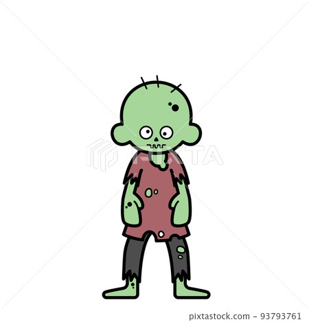 A simple zombie illustration that is easy to... - Stock Illustration ...