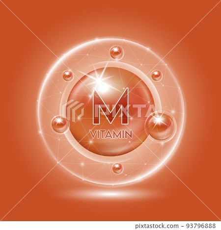 Vitamin M and translucent dome. Vitamins... - Stock Illustration ...