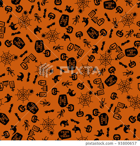 Halloween seamless pattern. Design for... - Stock Illustration ...