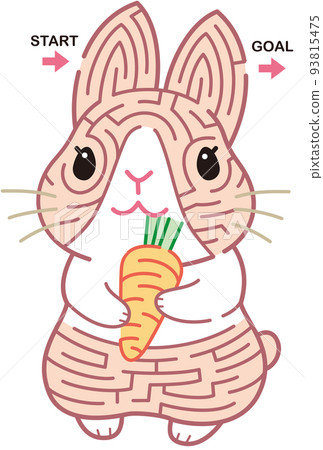 rabbit maze - Stock Illustration [93815475] - PIXTA