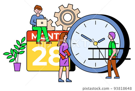 Business Consulting, Setting and Developing Vector - Stock Illustration ...