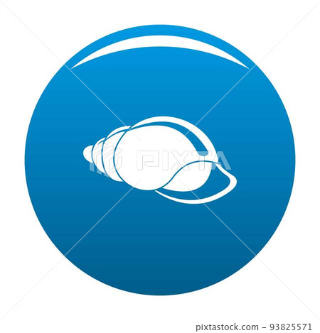 Small shell icon vector blue - Stock Illustration [93825571] - PIXTA