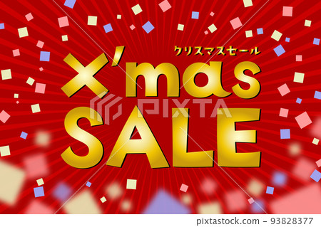 Illustration of X'mas SALE (Christmas sale) - Stock Illustration ...