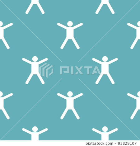 Stick figure stickman pattern vector seamless - Stock Illustration ...
