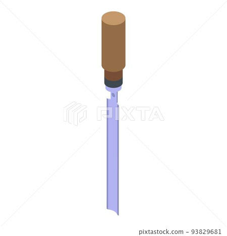 Masonry chisel icon, isometric style - Stock Illustration [93829681 ...
