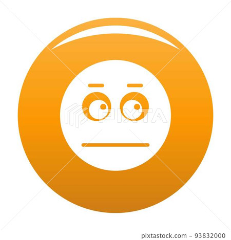 Smile icon vector orange - Stock Illustration [93832000] - PIXTA