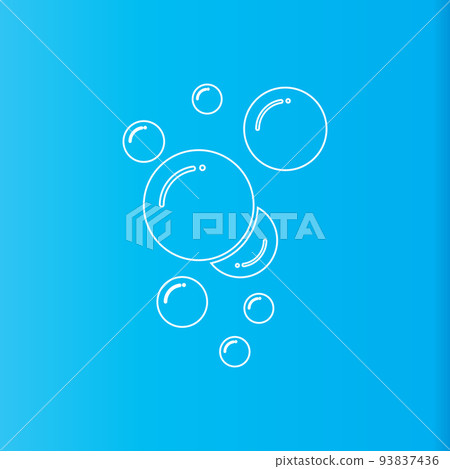 Bubble logo template vector icon illustration-插圖素材 [93837436] - PIXTA圖庫