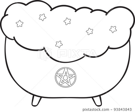witches cauldron outline