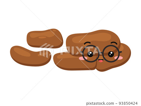 Cute poop excrement for bristol scale chart... - Stock Illustration ...