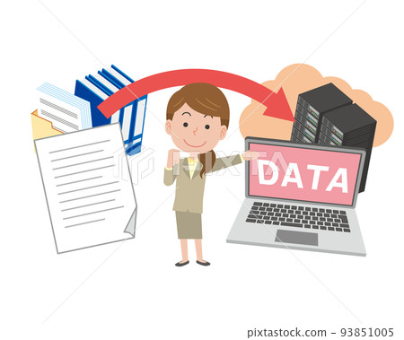 Image illustration of data conversion from... - Stock Illustration ...