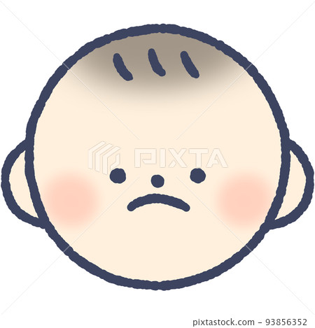 grumpy baby face - Stock Illustration [93856352] - PIXTA