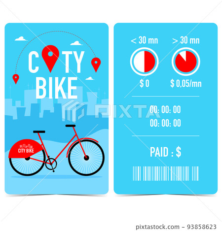 bike, ticket, bicycle - Stock Illustration [93858623] - PIXTA