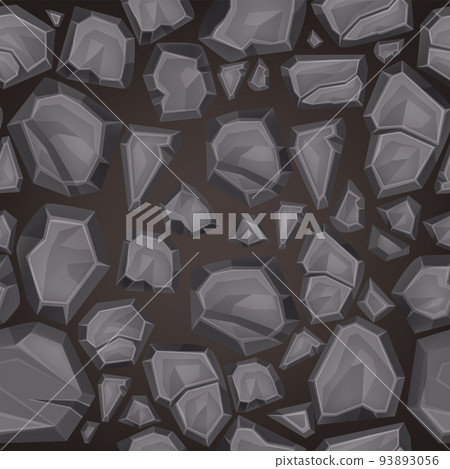 Stone road seamless pattern, vector loopable... - Stock Illustration ...