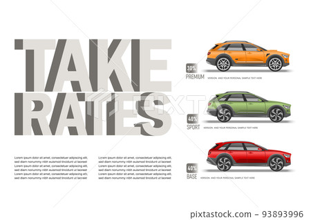 automobile, car, vector - Stock Illustration [93893996] - PIXTA