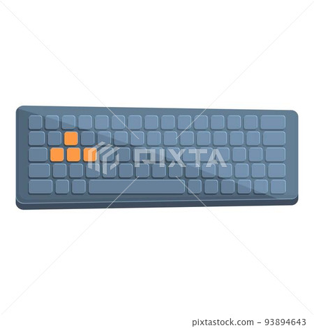 Computer Keyboard Cartoon