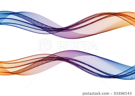 Abstract blue yellow transparent wave... - Stock Illustration [93896543 ...