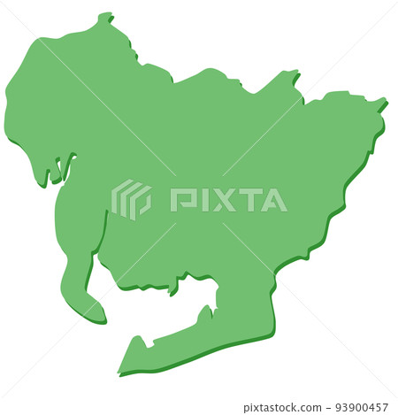 Map of Aichi Prefecture - Stock Illustration [93900457] - PIXTA