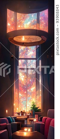 Impressive illustration with fantastic world... - Stock Illustration ...
