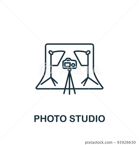 Photo Studio icon. Line simple icon for... - Stock Illustration ...