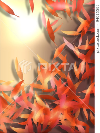 Autumn leaves background shadow and light - Stock Illustration ...