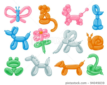 Balloon Animal Clip Art Pink Balloon Dog Sticker | Balloons, Balloon