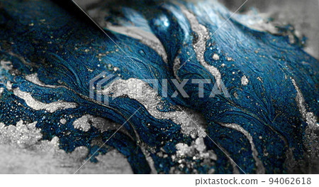Spectacular dark blue and white ink swirled... - Stock Illustration ...