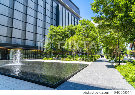 [Tokyo] GREEN SPRINGS, a new block in Tachikawa... - Stock Photo ...