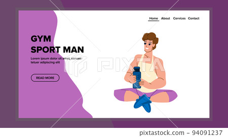 gym sport man vector - Stock Illustration [94091237] - PIXTA